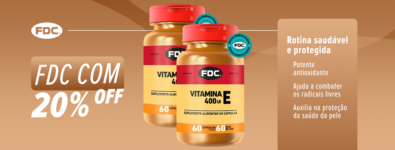 FDC Vitaminas - Vitaminas com duplo certificado de qualidade.