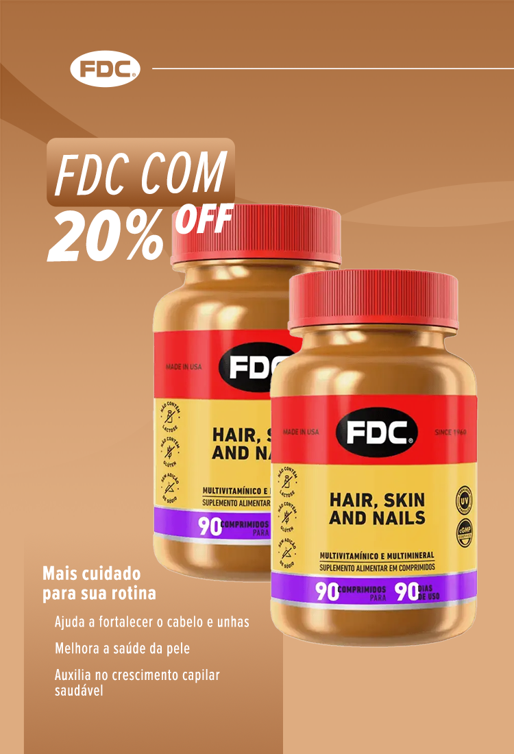 FDC Vitaminas - Vitaminas com duplo certificado de qualidade.
