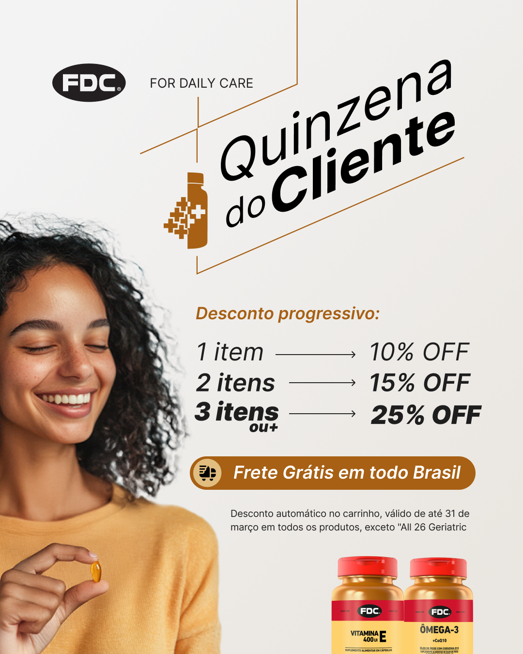 FDC Vitaminas - Vitaminas com duplo certificado de qualidade.